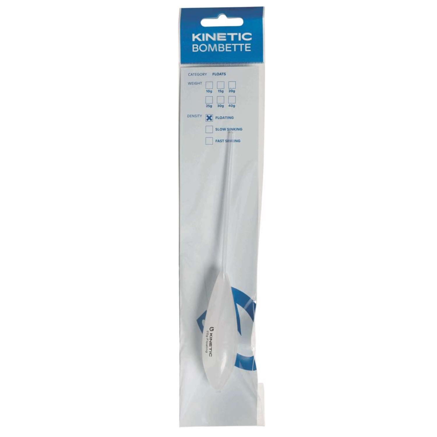 Kinetic Bombette Floating - Sbirolino White - 40g - 1 Stück