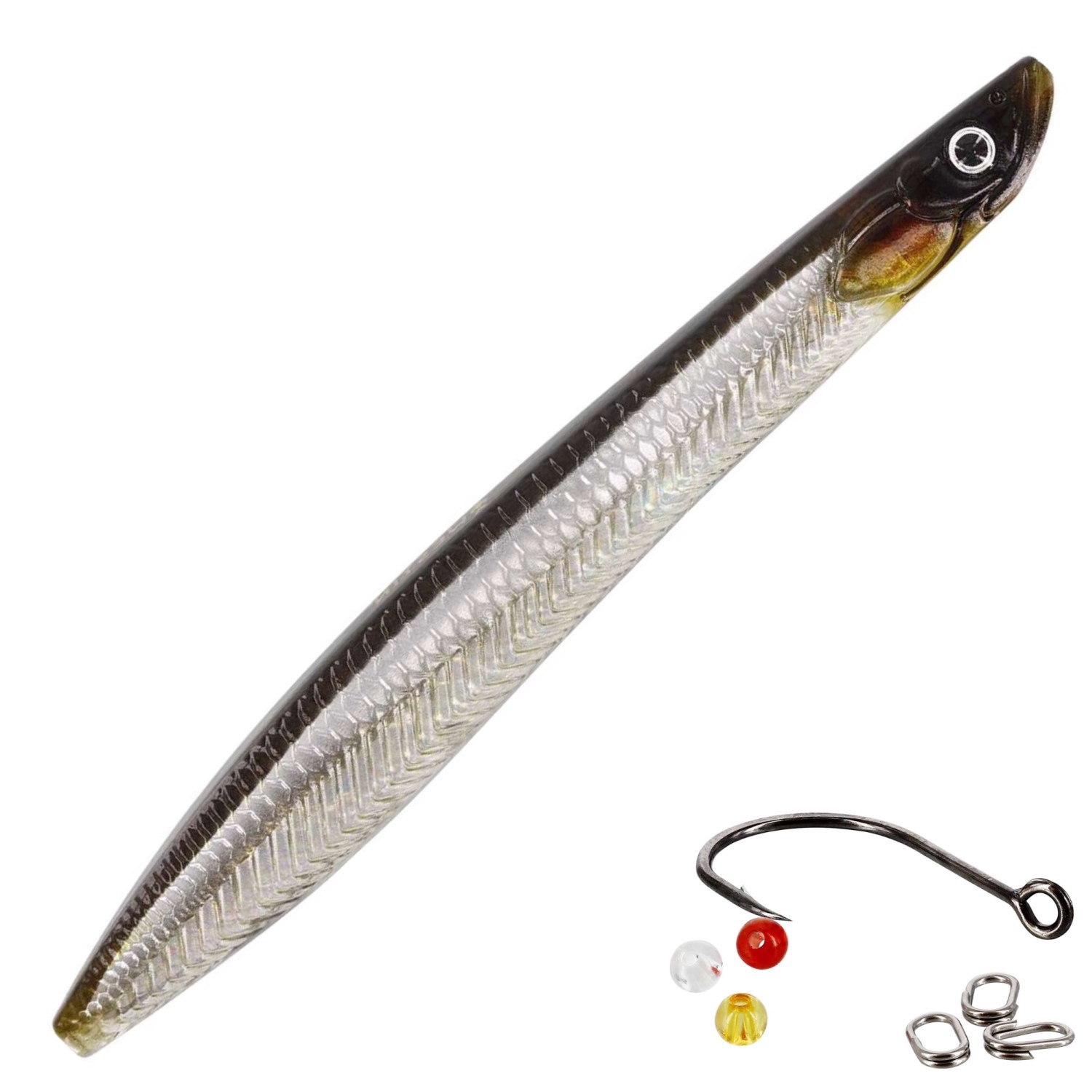 Westin Sandy Inline - Meerforellenblinker 3D Olive Ayu - 10,5cm - 18g