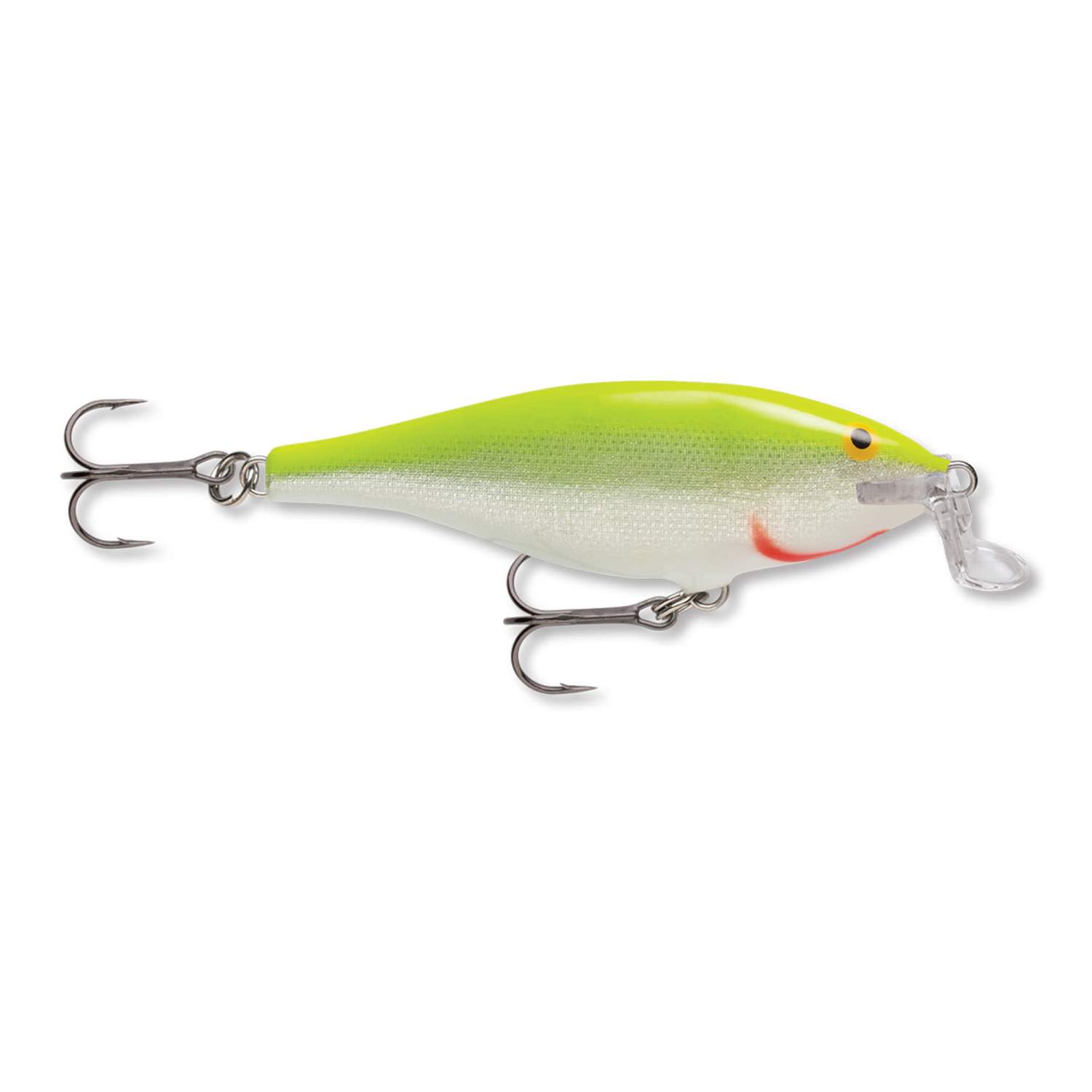 Rapala Shallow Shad Rap Wobbler 5,0cm Silver Fluorescent Chartreuse ...